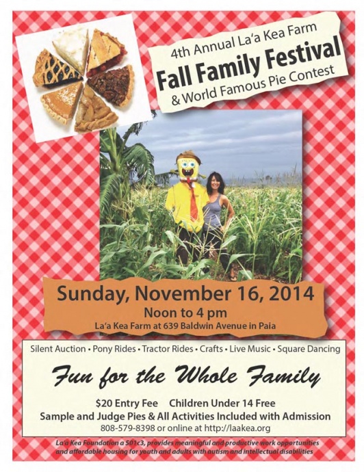 Fall Family Festival & World Famous Pie Contest, Nov. 16 : Maui Now
