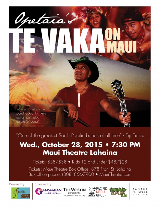 Te Vaka Returns to Maui on Oct. 28 : Maui Now