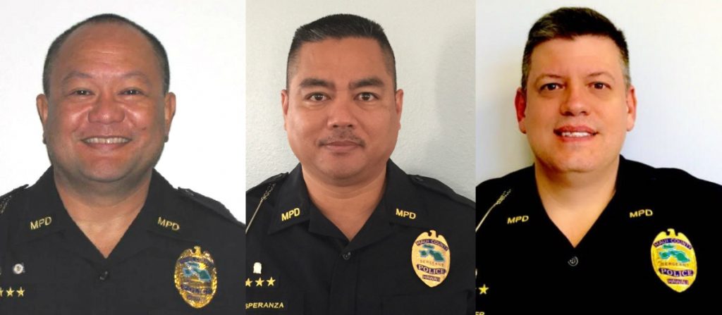 Maui Police Promote Three to Rank of Lieutenant : Maui Now