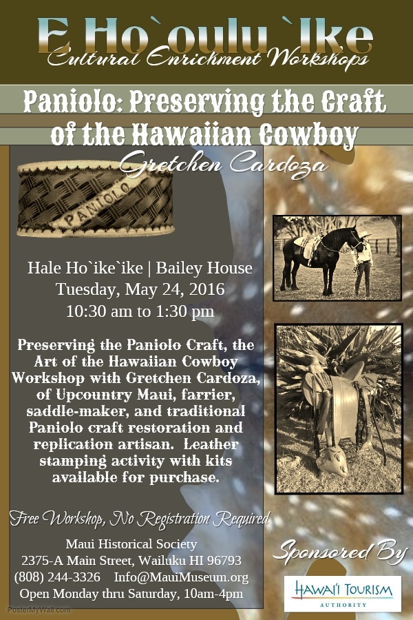 Preserving the Craft of the Paniolo Workshop : Maui Now