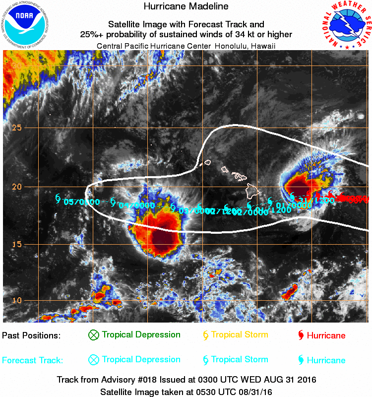 Madeline: Tropical Storm Warnings in Effect : Maui Now