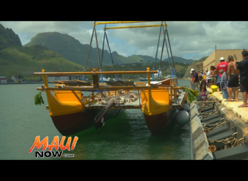Kauaʻi Launches Traditional Voyaging Canoe, Nāmāhoe : Maui Now