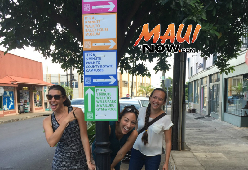 Wailuku Wayfinding Signs Inspire Exploration : Maui Now
