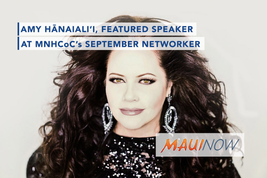Amy Hānaialiʻi to Speak at MNHCoC’s Sept. 12 Networker : Maui Now