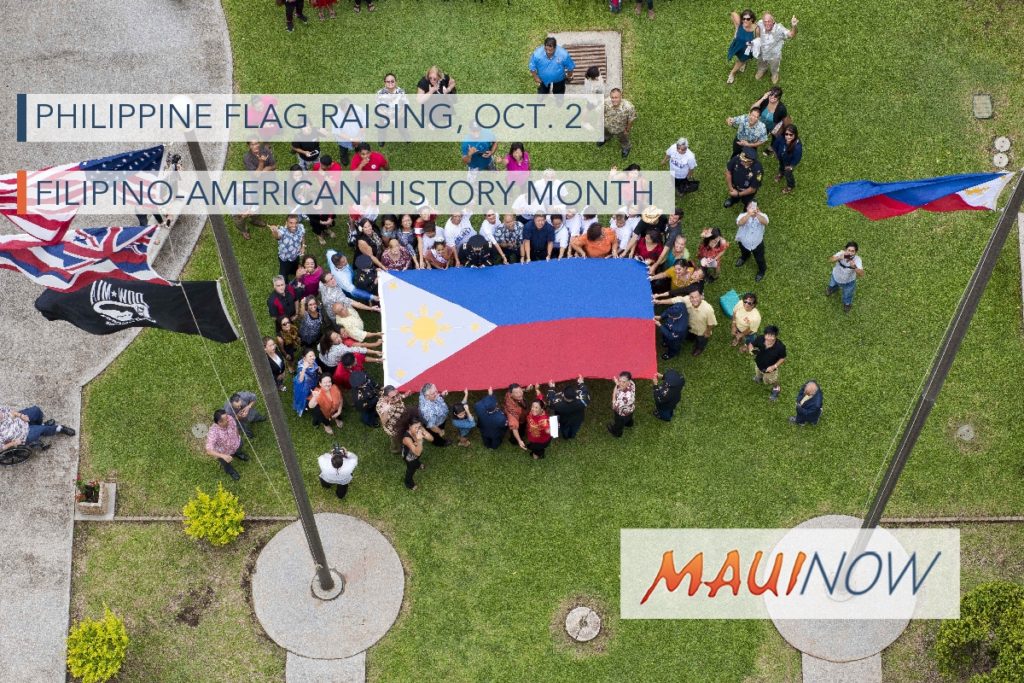 Philippine Flag Raising at County Building, Oct. 2 : Maui Now