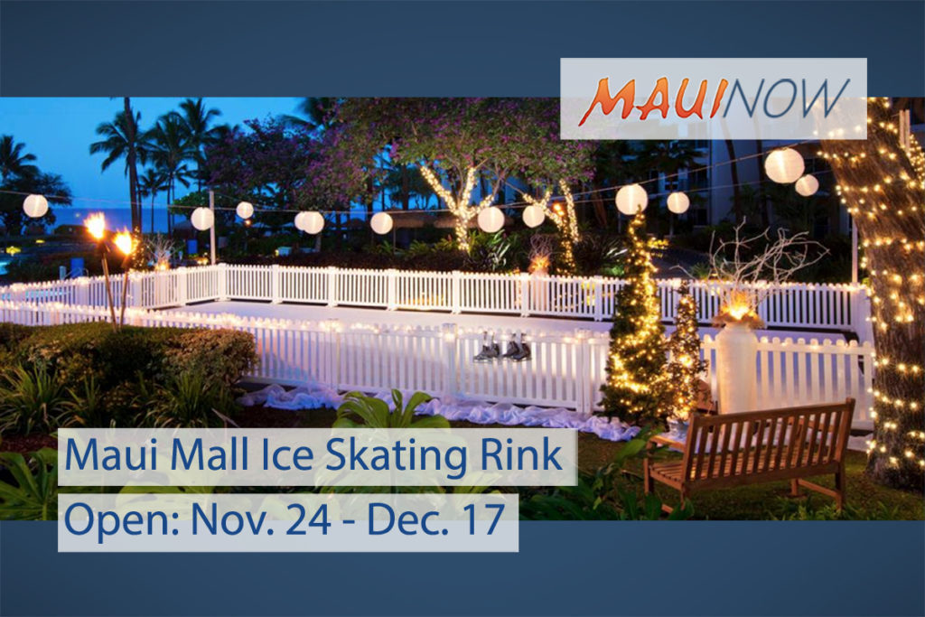 Ice Skating Rink at Maui Mall Opens Nov. 24 : Maui Now