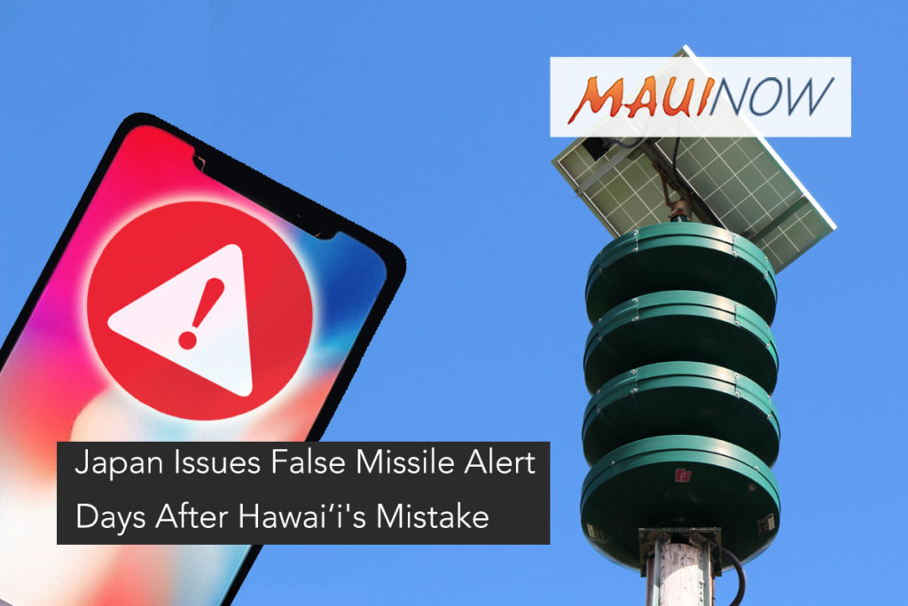 Japan Issues False Missile Alert Days After Hawai‘i’s Mistake : Maui Now