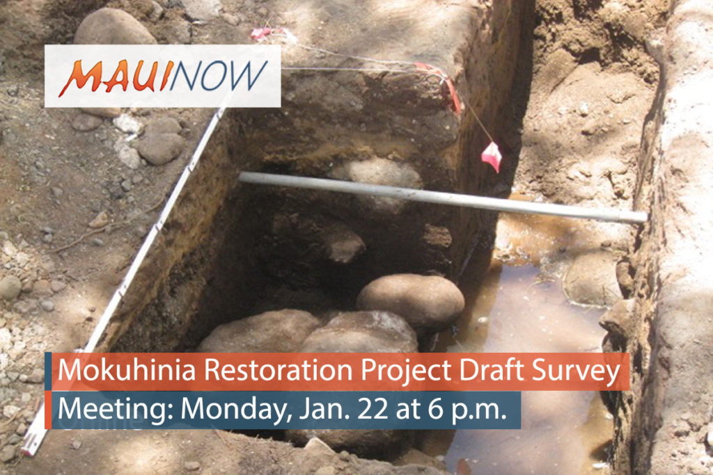 Mokuhinia Restoration Project Draft Survey Online : Maui Now
