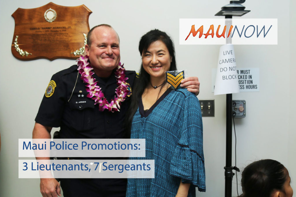 Maui Police Promotions: 7 Sergeants, 3 Lieutenants : Maui Now