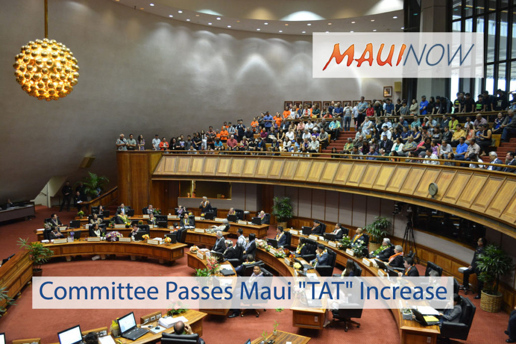 House Finance Committee Passes “TAT” Increase for Maui : Maui Now