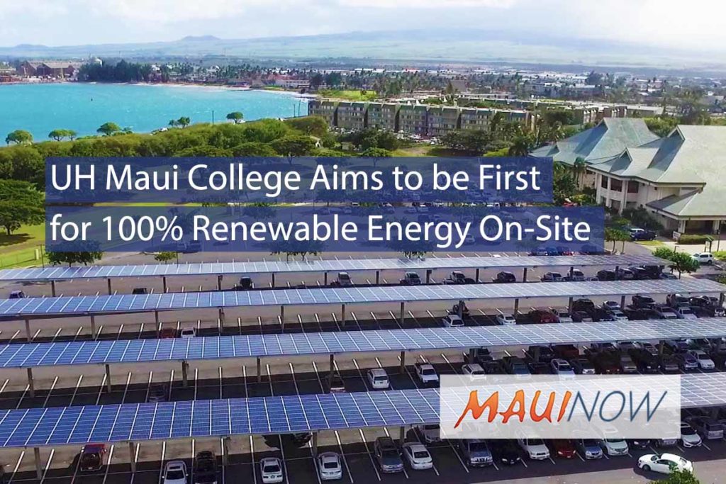 UH Maui College Aims to be First for 100% Renewable Energy On-Site ...