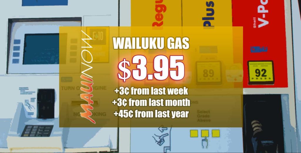 Maui Gas is 45 cents Higher than Same Time Last Year : Maui Now