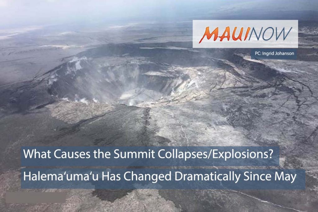 What Causes the Collapses/Explosions at the Kīlauea Summit? : Maui Now