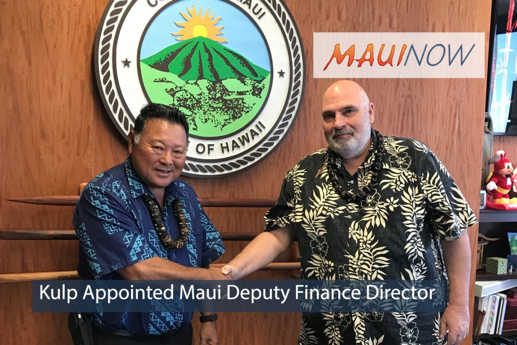 Kulp Appointed Maui Deputy Finance Director : Maui Now