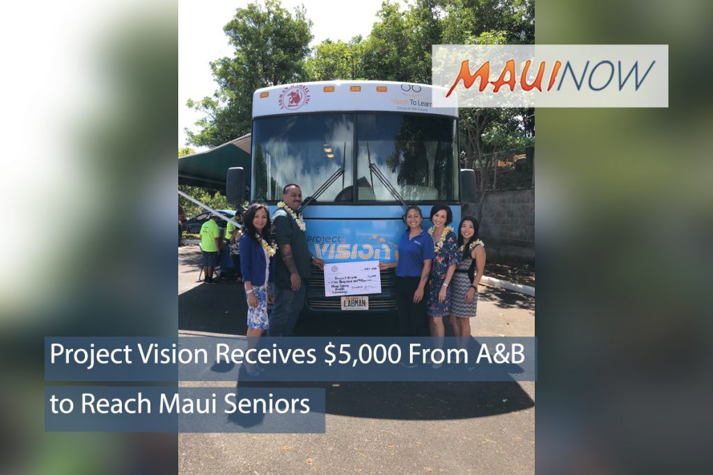Project Vision Receives $5,000 to Reach Maui Seniors : Maui Now