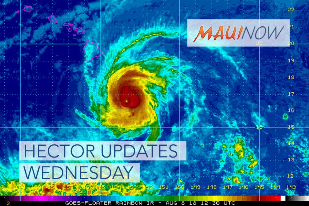Hector Passing South of Hawaii, Storm Warning Cancelled : Maui Now
