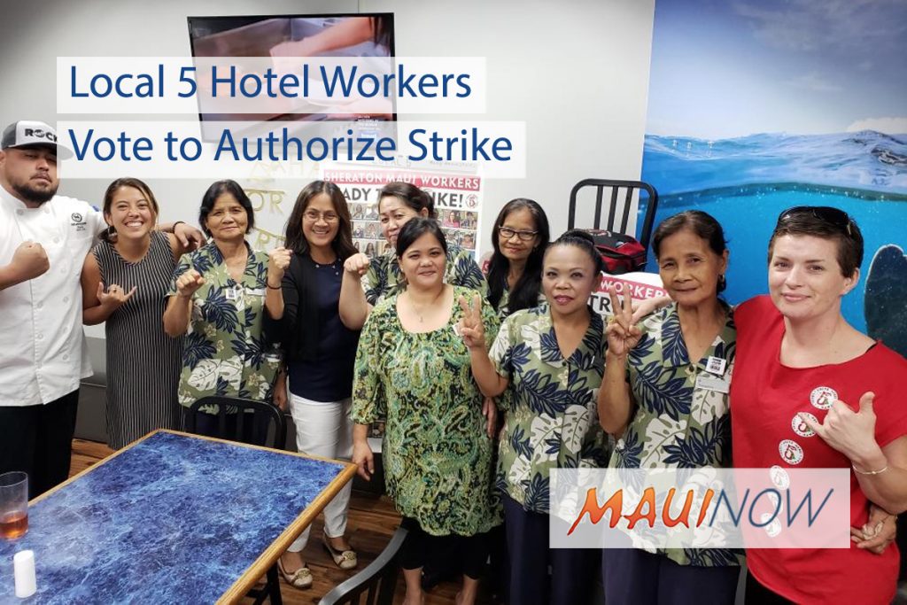 Local 5 Hotel Workers Vote to Authorize Strike : Maui Now