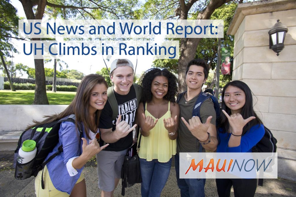 UH Climbs in US News and World Report Ranking : Maui Now