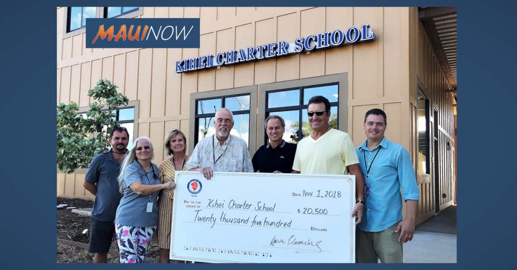 Kīhei Charter School Gifted $20,500 from Nick’s Fishmarket Maui : Maui Now