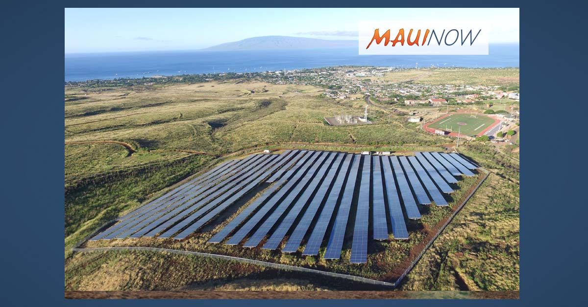 Hawaiian Electric’s renewable energy upgrades on Maui approved | Maui Now