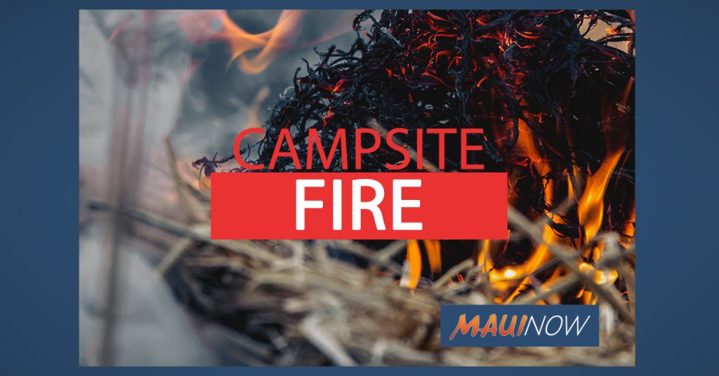 Makeshift Campsite in Kula Destroyed by Fire : Maui Now