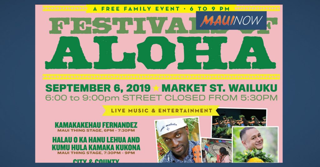 Wailuku First Friday “Festivals of Aloha” Sept. 6 : Maui Now