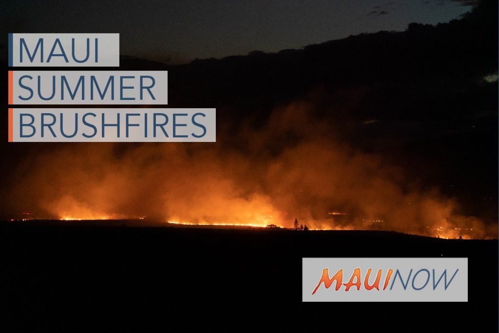 Maui’s Weekly Brushfires Keep Burning On : Maui Now