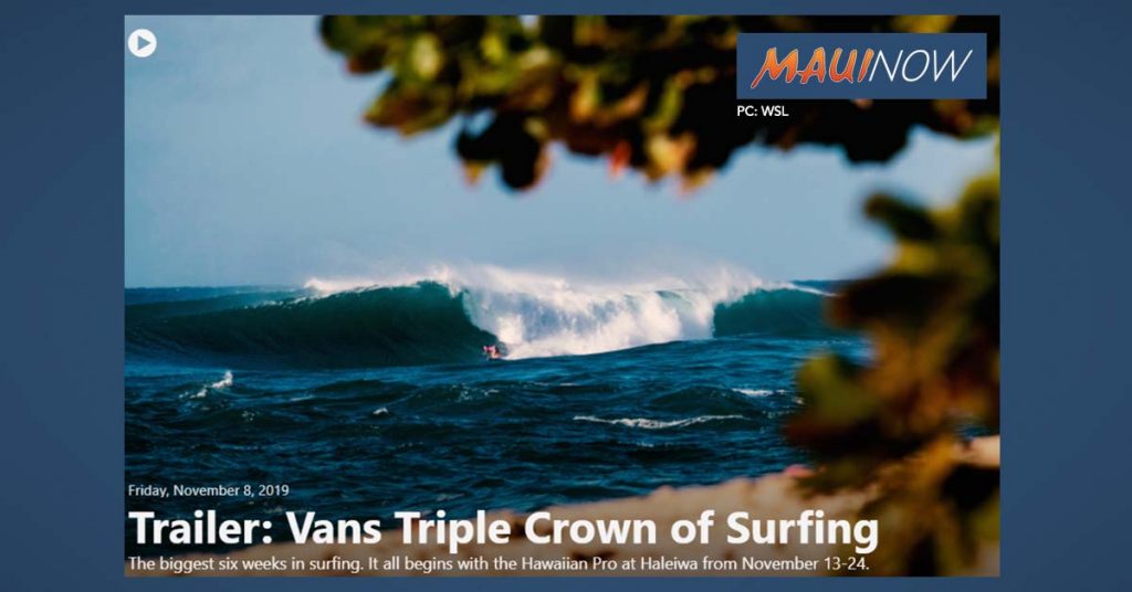 Vans Triple Crown to Kick Off with Blessing This Week : Maui Now