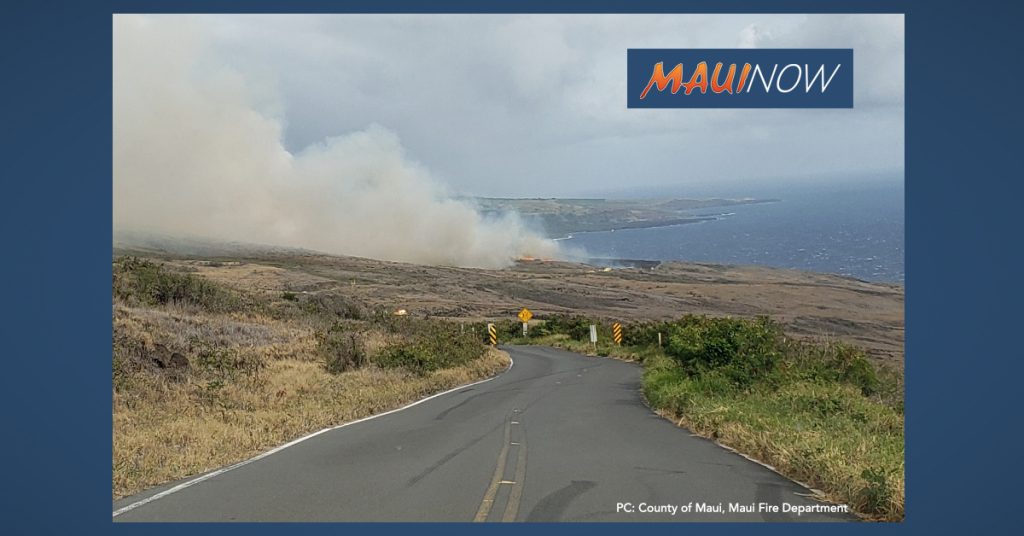 Kahikinui Fire 100% Contained, Evacuations Lifted, 300 Acres Burned ...