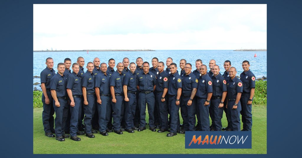 27 Recruits Graduate into Maui Fire Department Ranks : Maui Now