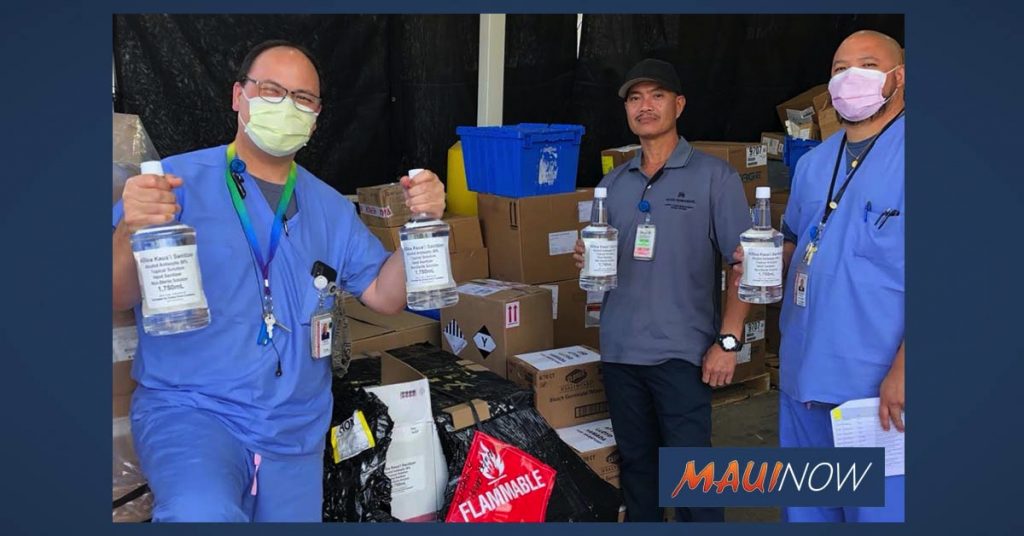 Kaua‘i Distillery Donates 54 Gallons of Hand Sanitizer to Kaiser ...