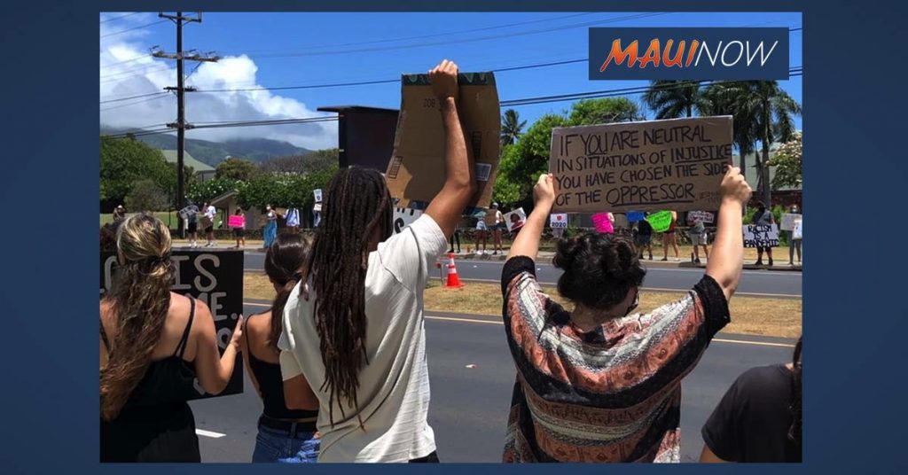 More Demonstrations Pop Up on Maui Amid George Floyd Death : Maui Now