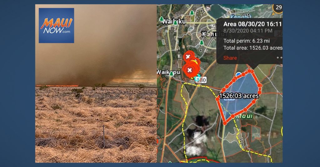 Fast-Moving Brush Fire in Pu‘unēnē Burns 1,500 Acres, 85% Contained ...