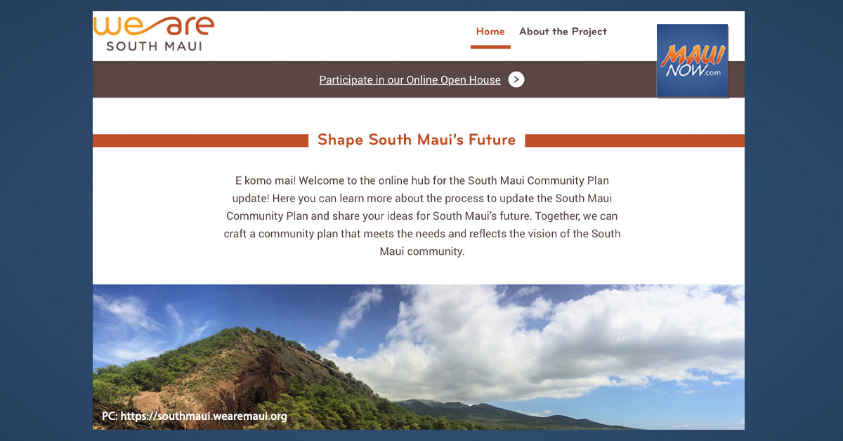 Updated West Maui Community Plan and map now available to view on ...