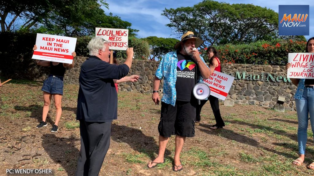 Picket at Maui’s 122-year-old newspaper aims to protect local news ...