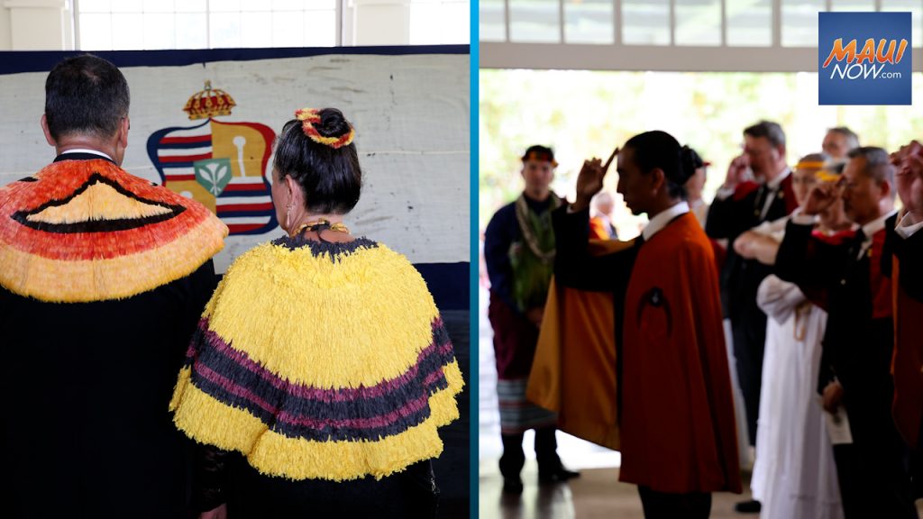 Queen Liliʻuokalani’s Royal Standard welcomed back to Washington Place ...