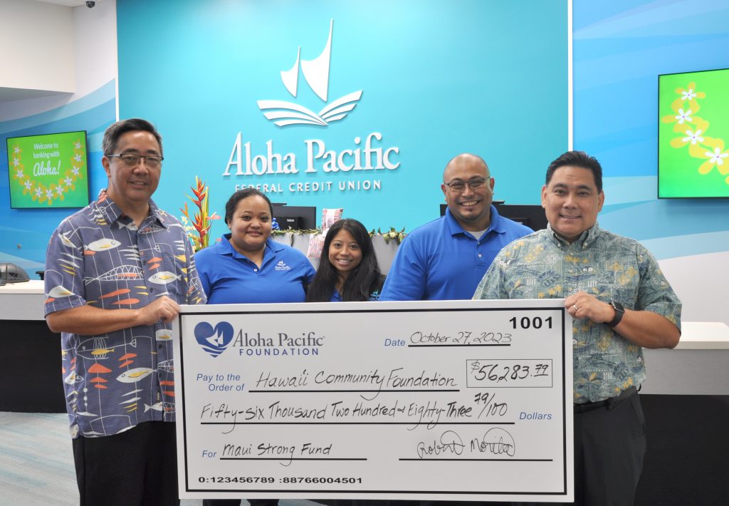 Aloha Pacific Members And Community Raise 56 000 For Maui Relief Aloha Pacific Members And Community Raise 56 000 For Maui Relief