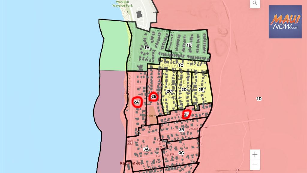 Restrictions to be lifted for Zones 2A, 2B and 2F including parts of ...