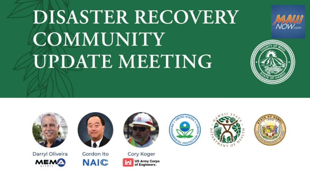 Disaster Recovery Community Update Meetings to launch in Lahaina this ...