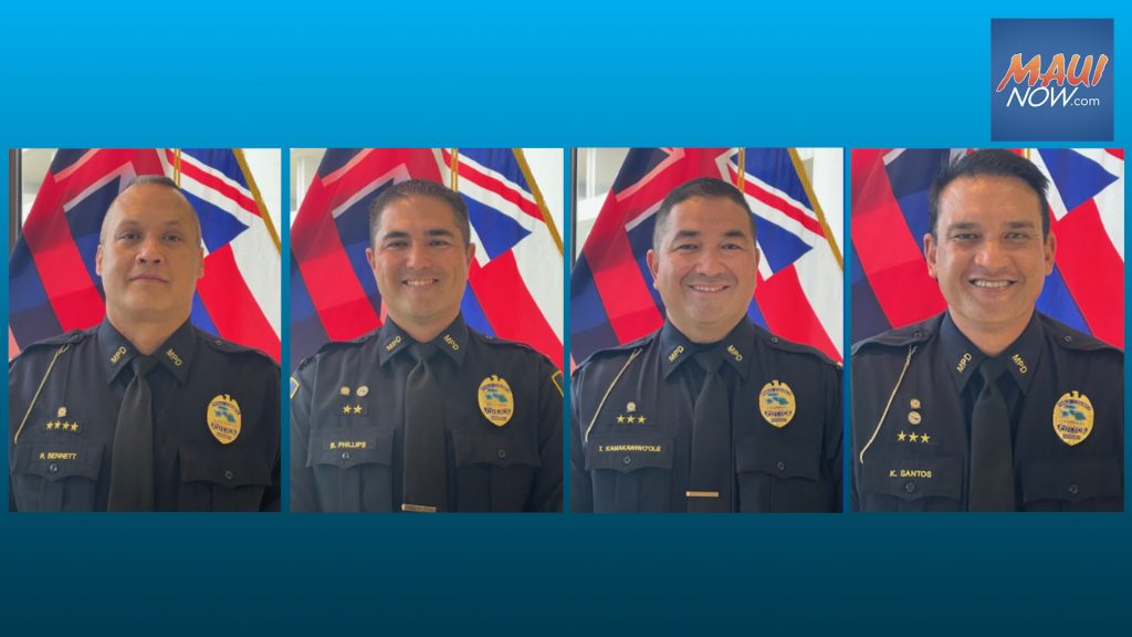 Maui Police Department announces four promotions to the rank of ...