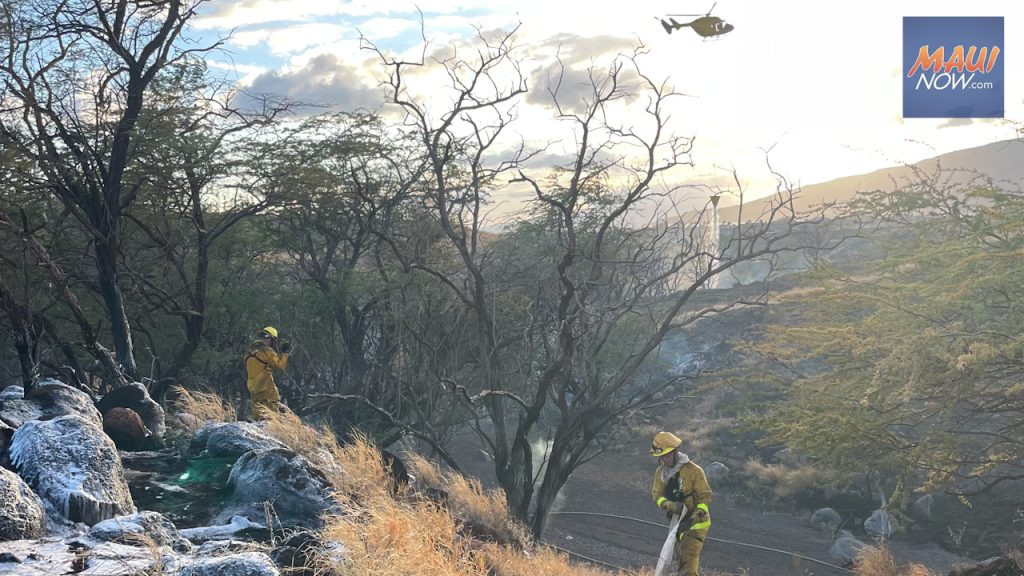 Update: Kīhei brush fire burns 35 acres, 100% contained; cause appears ...