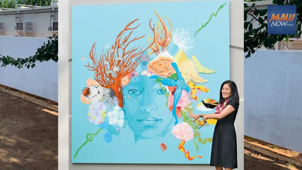 Maui Public Art Corps begins mural at Lahaina Health Clinic : Maui Now