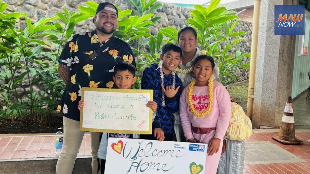 Heartwarming holiday homecoming: 14 wildfire survivors get help coming home to Maui for the ...