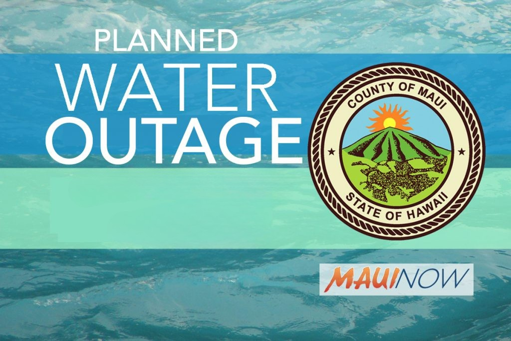 Update/complete: Water service outage to impact part of Wailuku ...